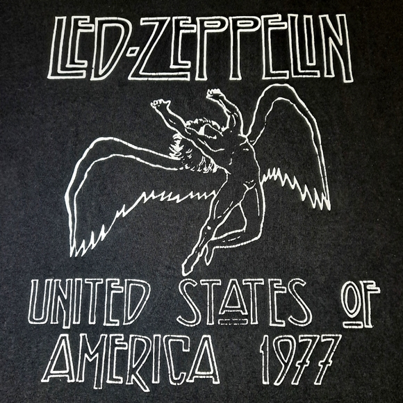 Delta | Shirts | Vintage Led Zeppelin American Tour 977 Tshirt Adult L ...